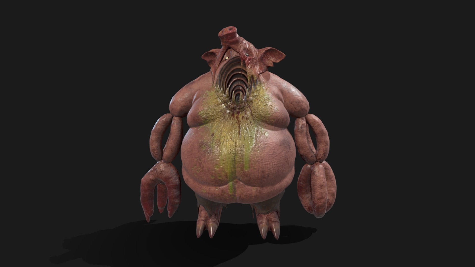 Gluttony monster - 3D model by Jia Yi (@hanaryu) [eba6f32] - Sketchfab