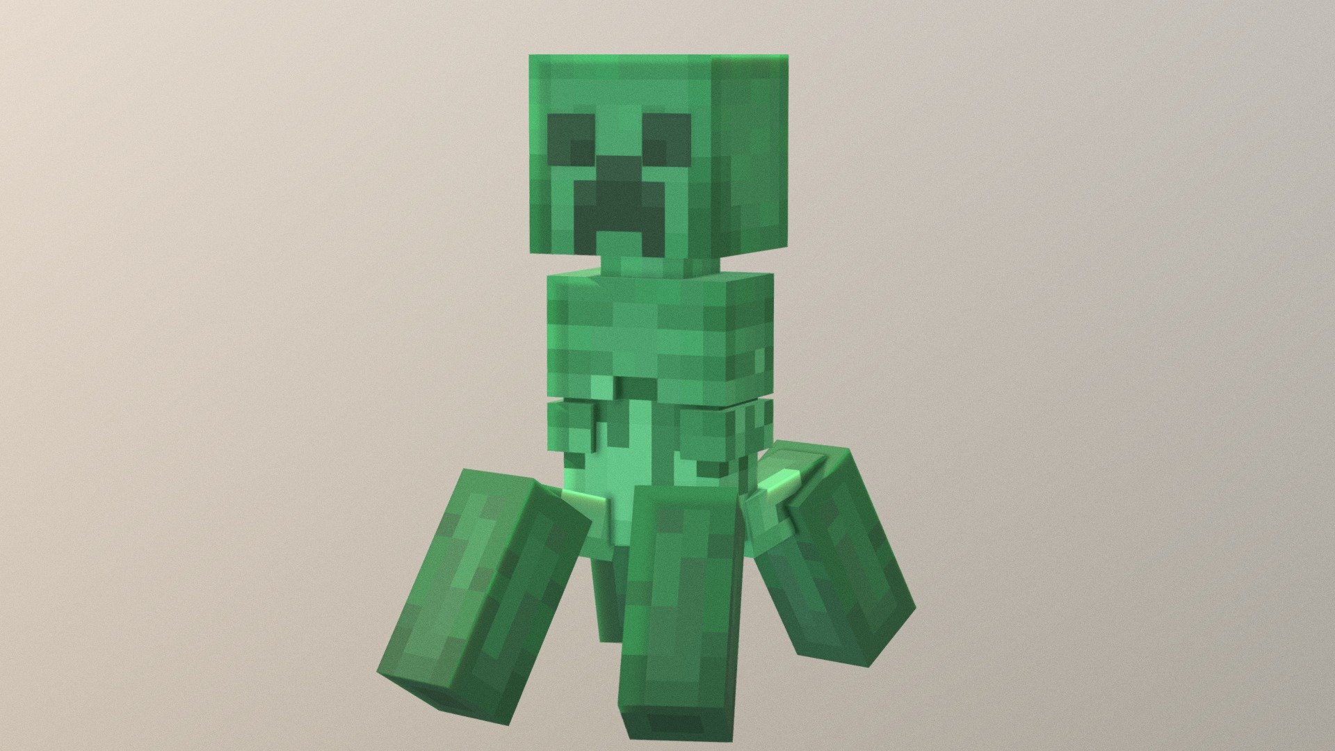 Creeper Re-Design (First Iteration) Blockbench - 3D model by ...