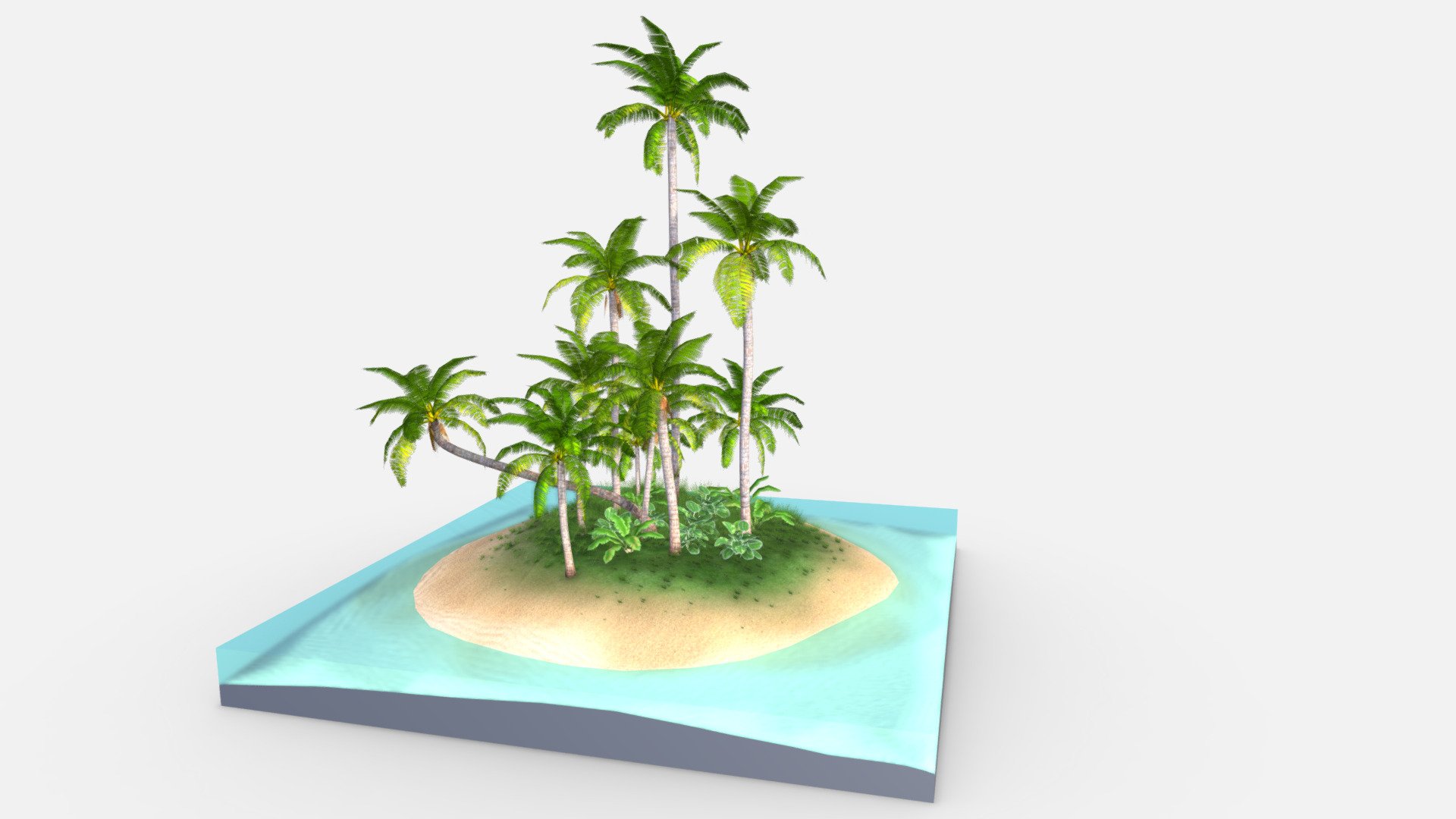 small island - Buy Royalty Free 3D model by 1Quad (@1.Quad) [eba89ae ...