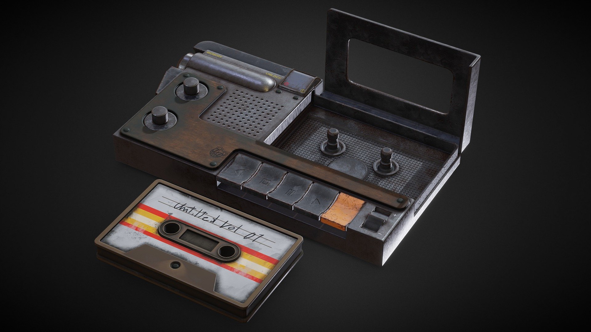cassette player and cassette - Buy Royalty Free 3D model by spartan3465 ...