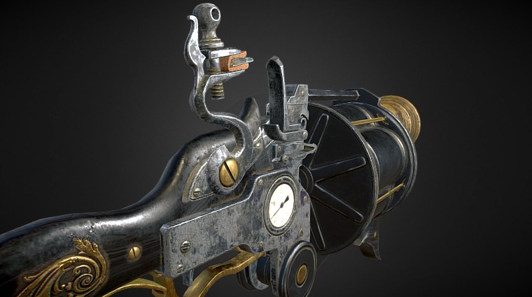 Tigerfish FlintlockGrenade Launcher - 3D model by Gesy (@mrgesy ...