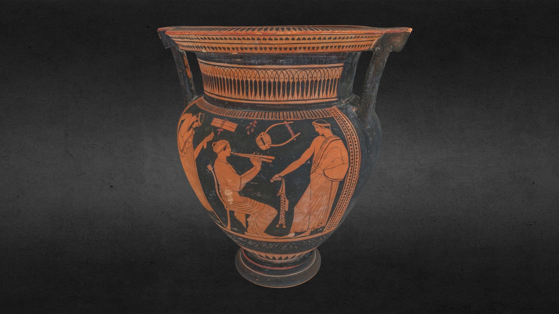 Cratere (vaso) - Krater - Greek Vase - Buy Royalty Free 3D model by ...