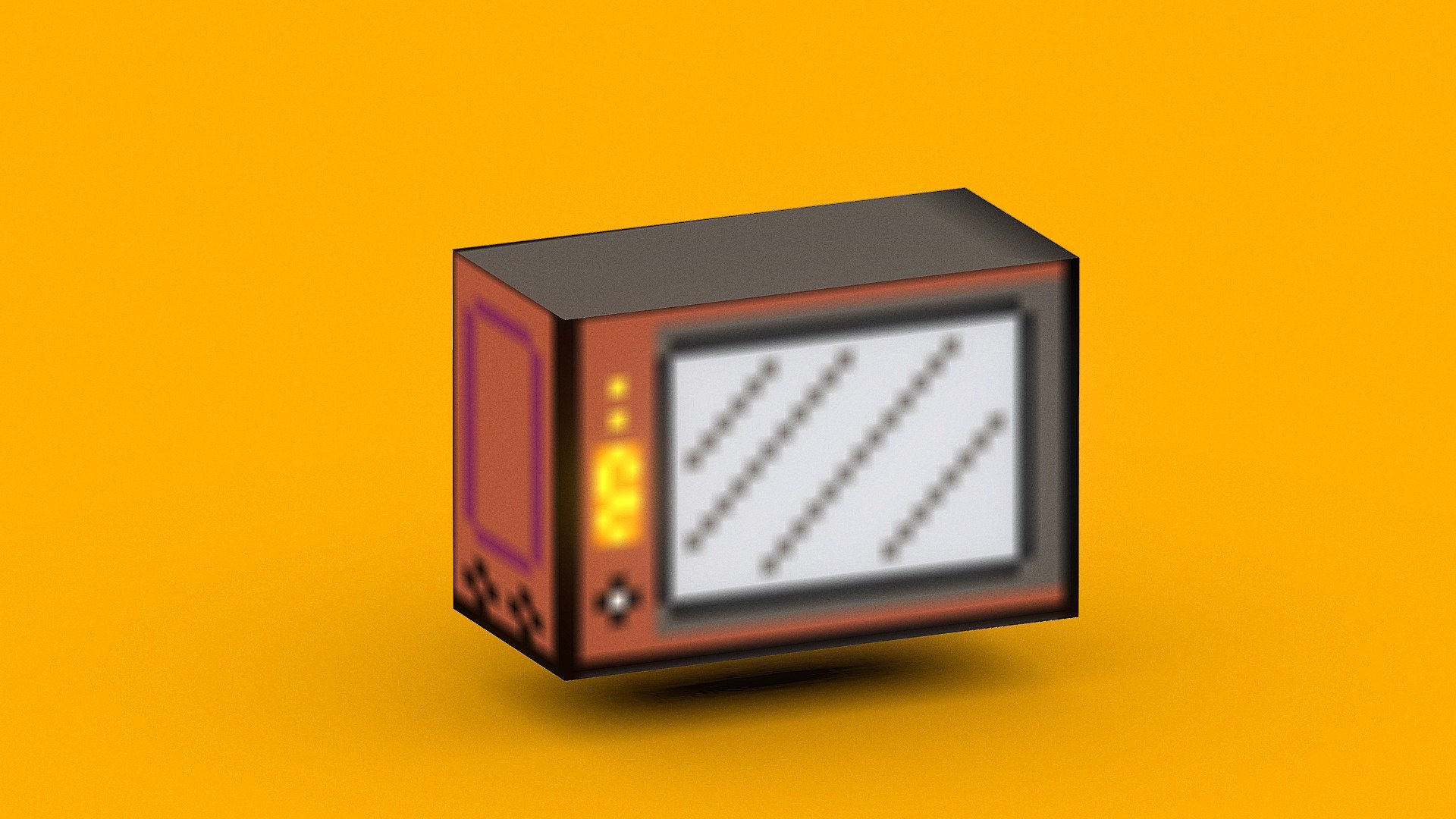 Pixel Art Style Televison - Download Free 3D model by Ken (@kenaiden ...