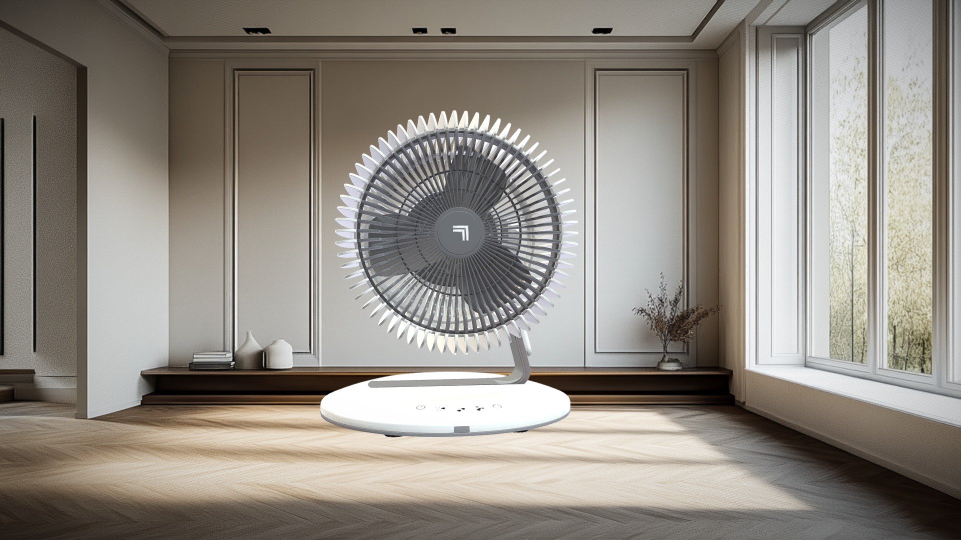 Portable Desk Fan - 3D model by SEAP VR (@seapvisualization) [ebb5fa0 ...