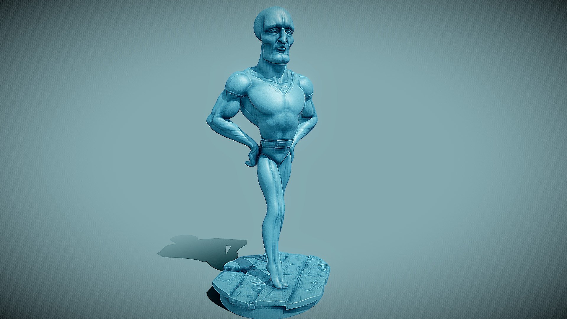 HANDSOME SQUIDWARD FOR 3D PRINTING - Buy Royalty Free 3D model by crazysculptor [ebb68a6 ...