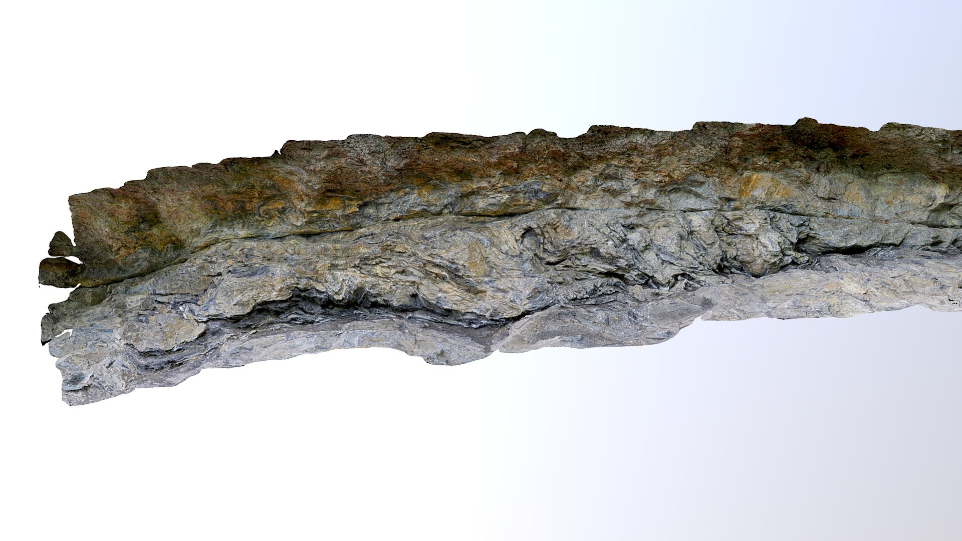 Detail of Glarus thrust zone - 3D model by Marko Vrabec (@okram ...