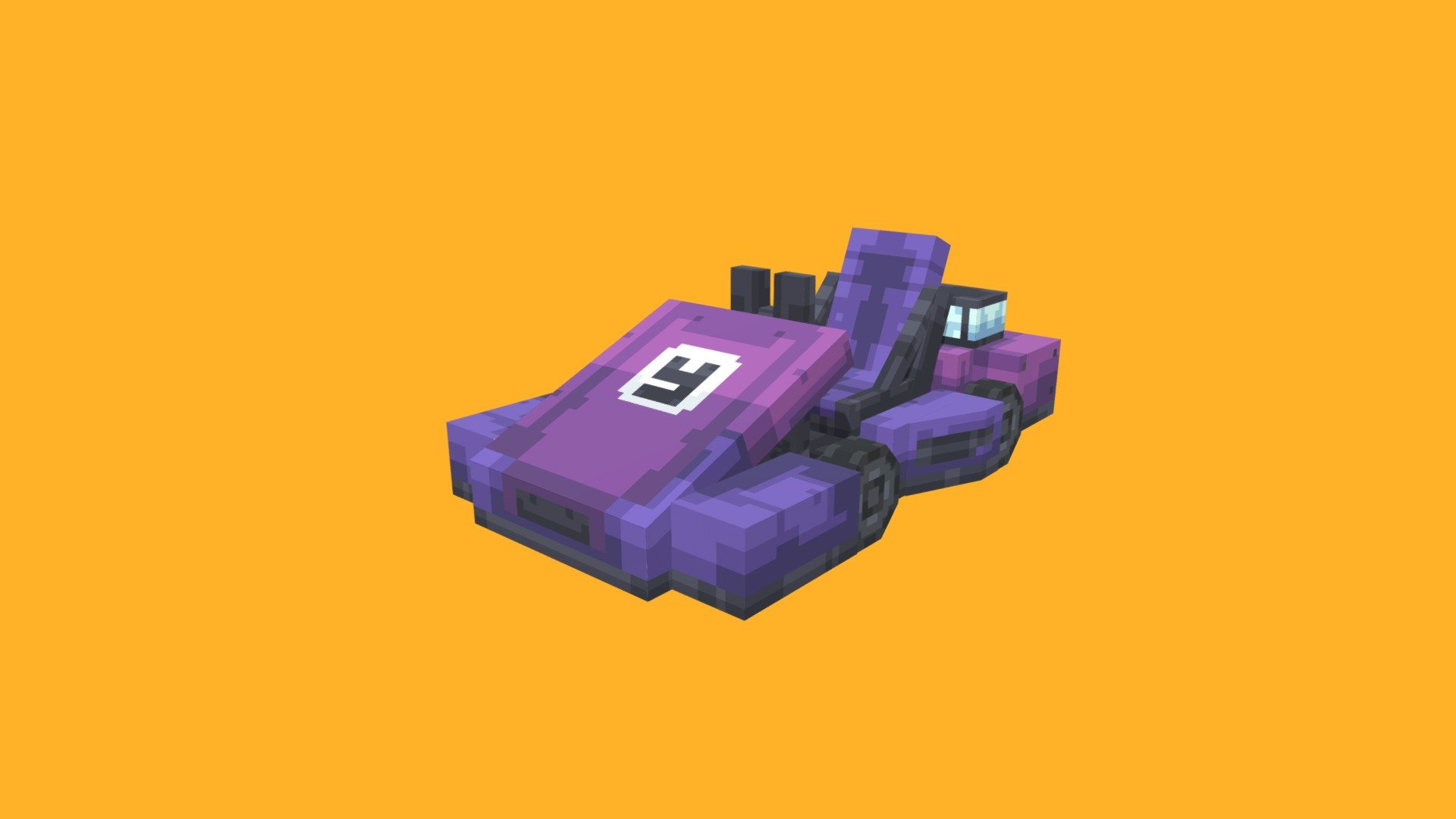 PixelMine | Go Kart Purple - 3D model by PixelMine [ebb7860] - Sketchfab