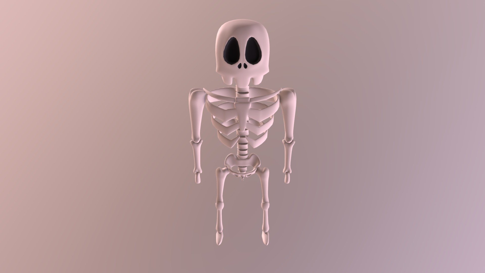 Stylized Skeleton - 3D model by stanleyvessen [ebb7b35] - Sketchfab