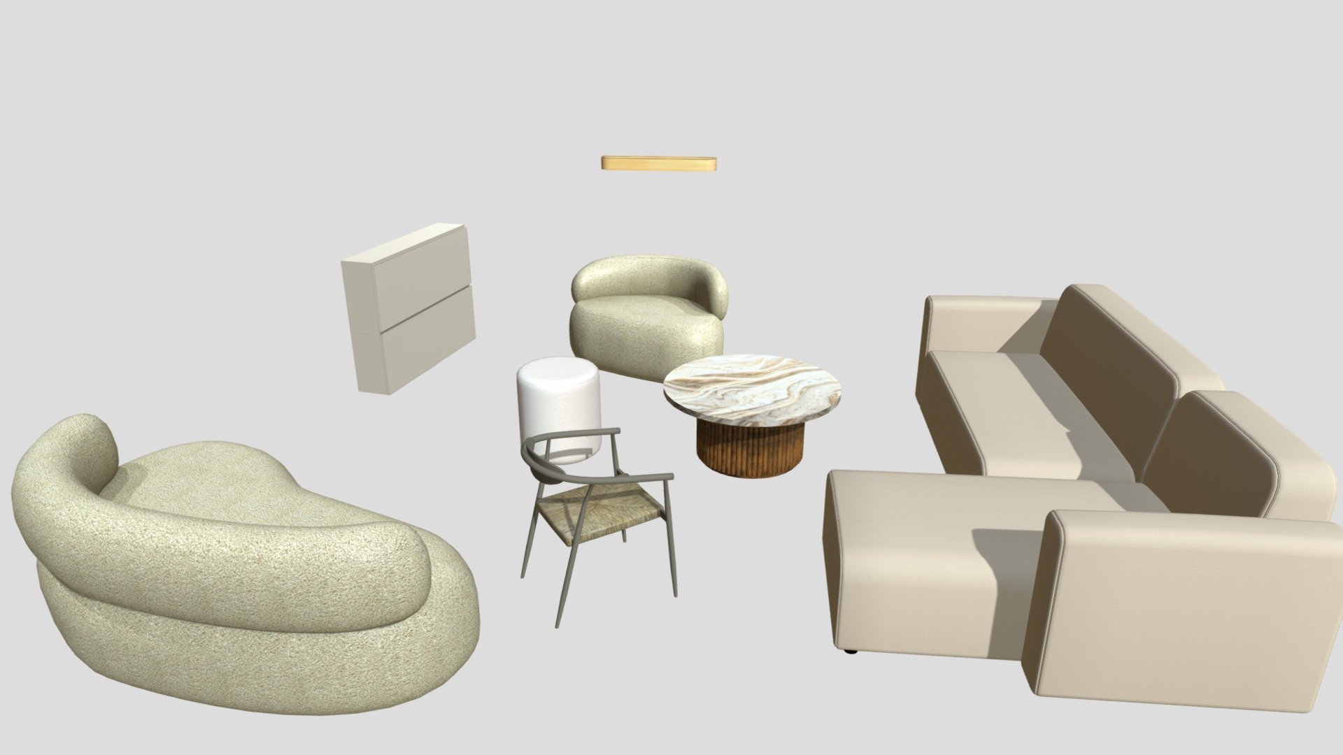 Furnitures,Light and texture baked - 3D model by owowowsam [ebb8687 ...