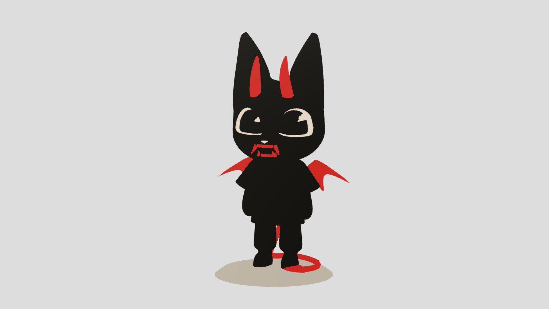 Demon cat v.1 - 3D model by fixmes [ebb8950] - Sketchfab