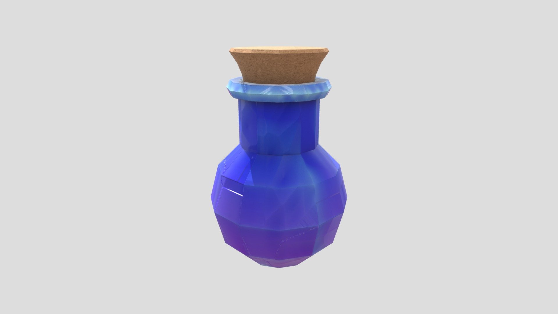 Low poly potion vial - Download Free 3D model by DraftID [ebb907d ...