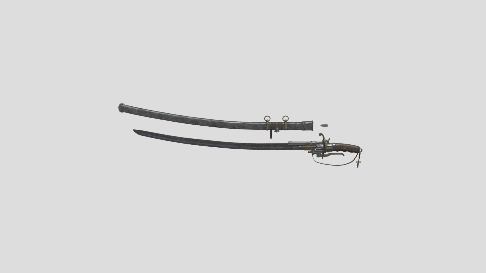 Pinfire-revolver-saber-weapon-model - Download Free 3D model by m ...