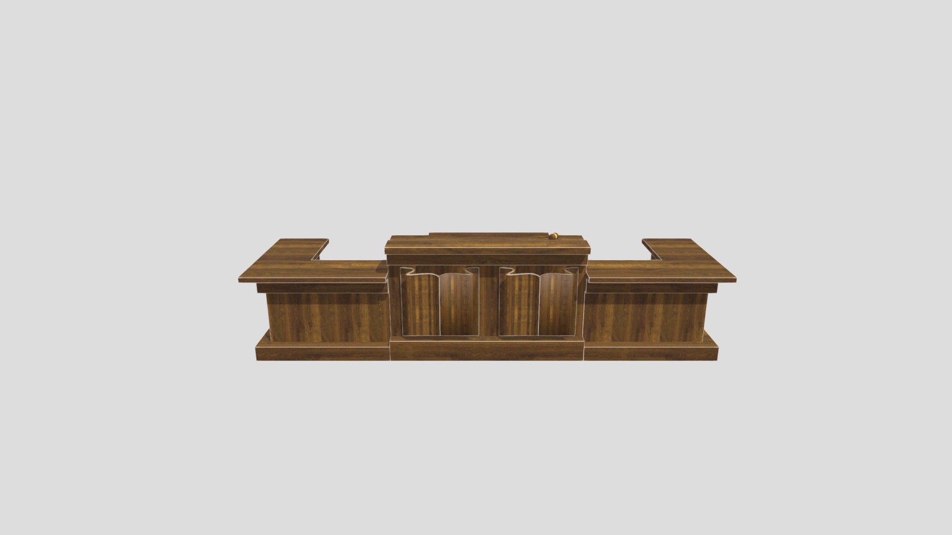 Courtroom Judge Desk - Download Free 3D model by clarkelsmith [ebbe8da ...