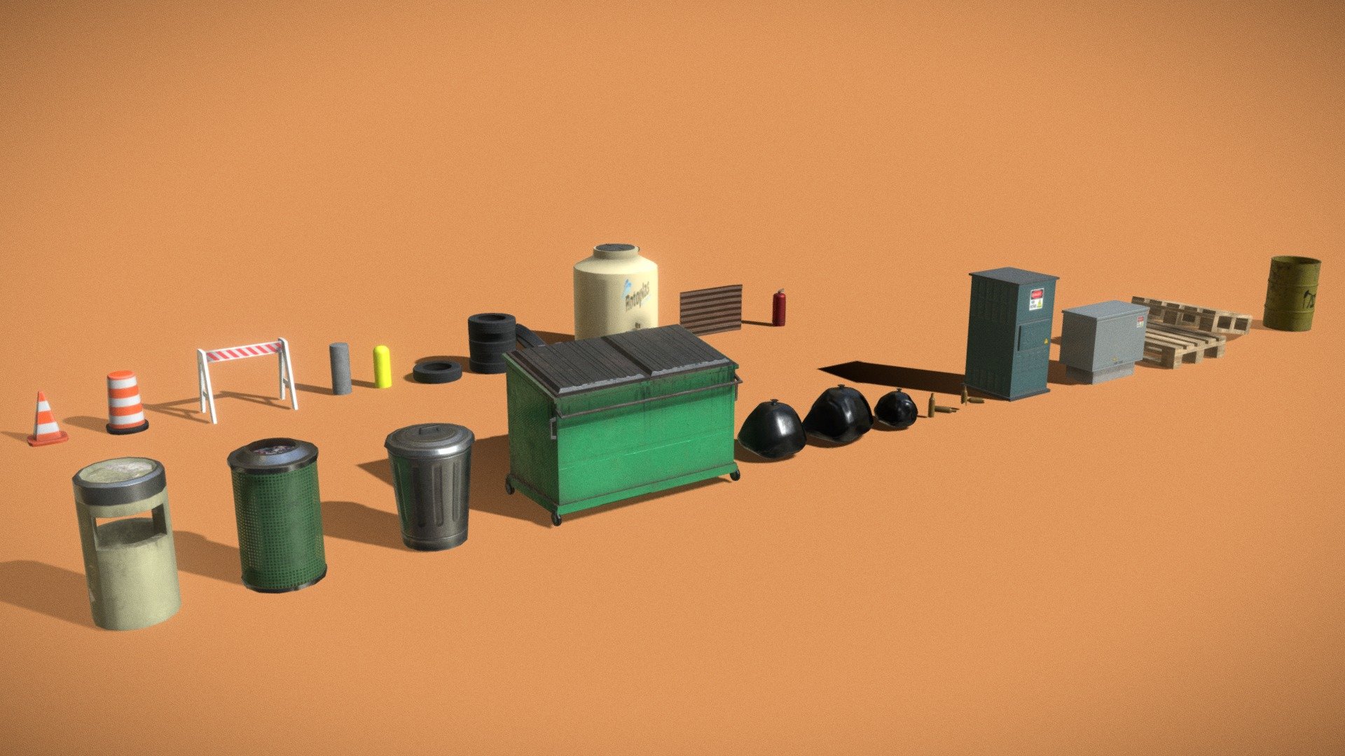 City Assets - Buy Royalty Free 3D model by Zambur [ebbea58] - Sketchfab ...
