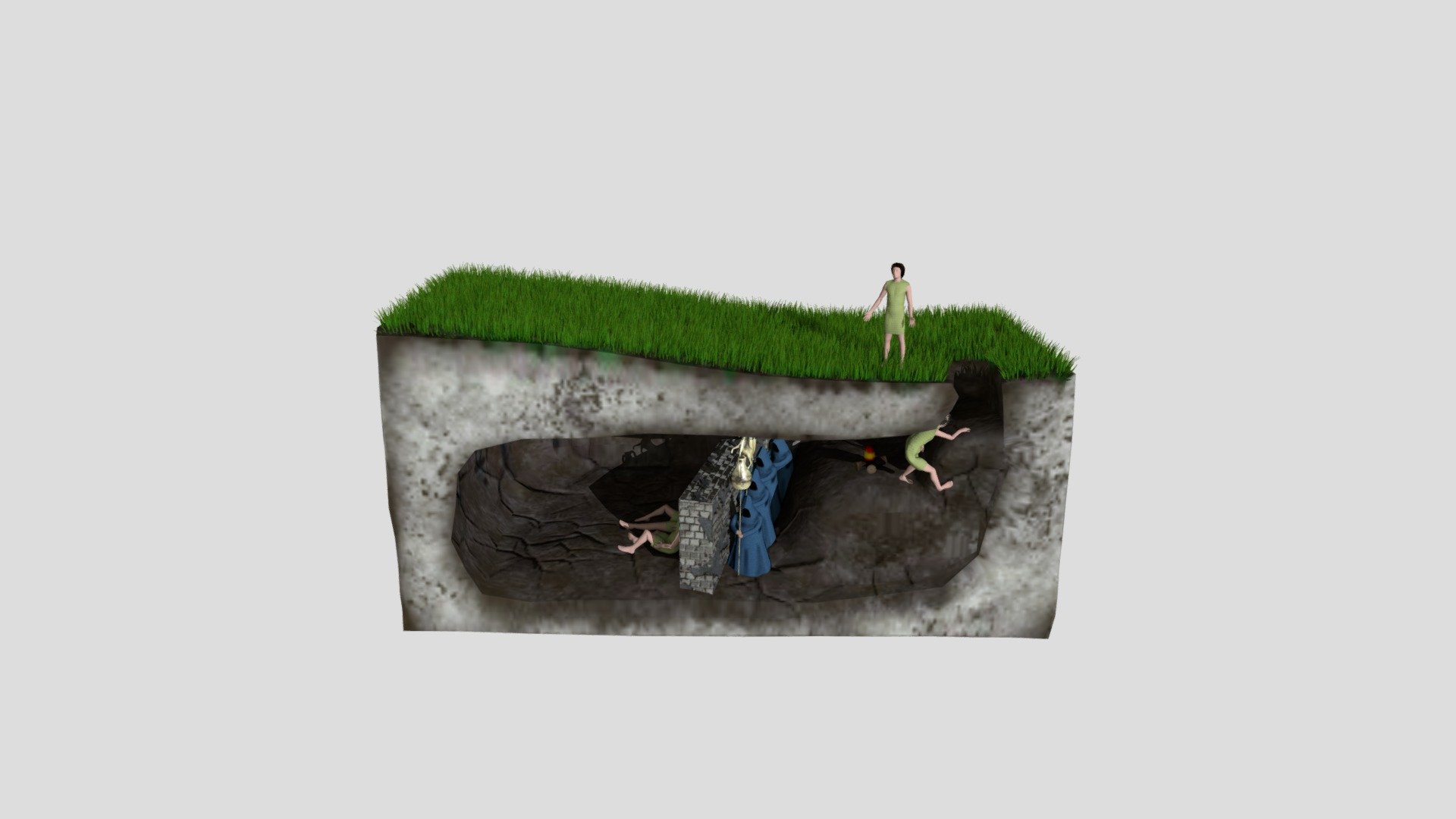 Allegory_of_the_Cave - 3D model by jefferyisepic [ebc1aa4] - Sketchfab