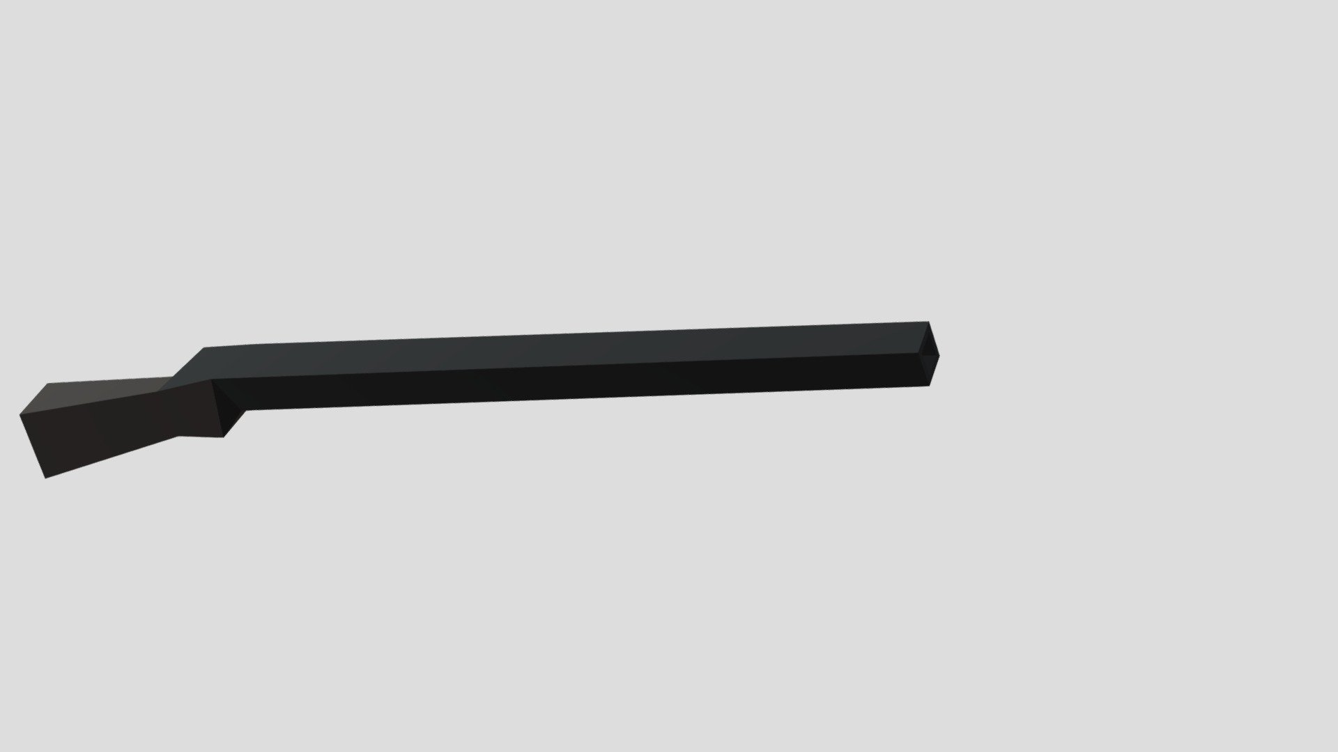 Long Gun - Download Free 3D model by Low Poly Thunder (@lowpolythunder ...