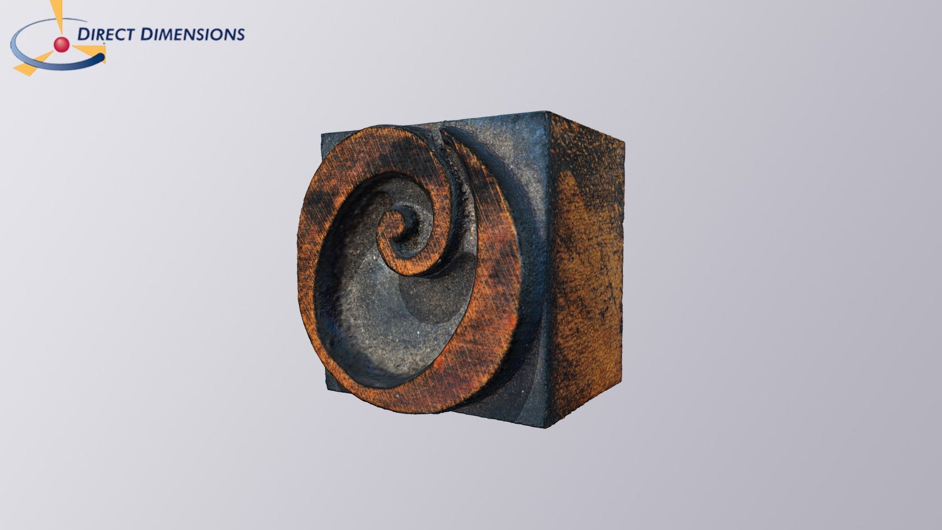 "O" Woodblock Type - 3D model by Direct Dimensions (@dirdim) [ebc70f7 ...