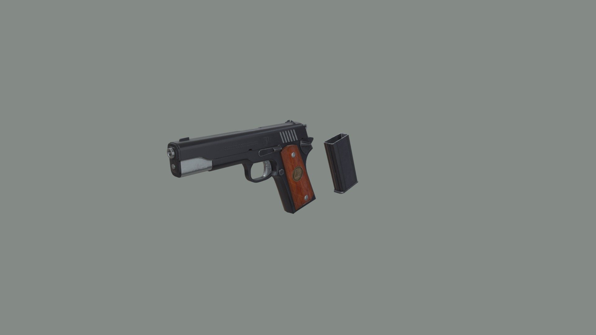 Colt45_Tex - 3D model by fredcaragraph [ebc7b31] - Sketchfab