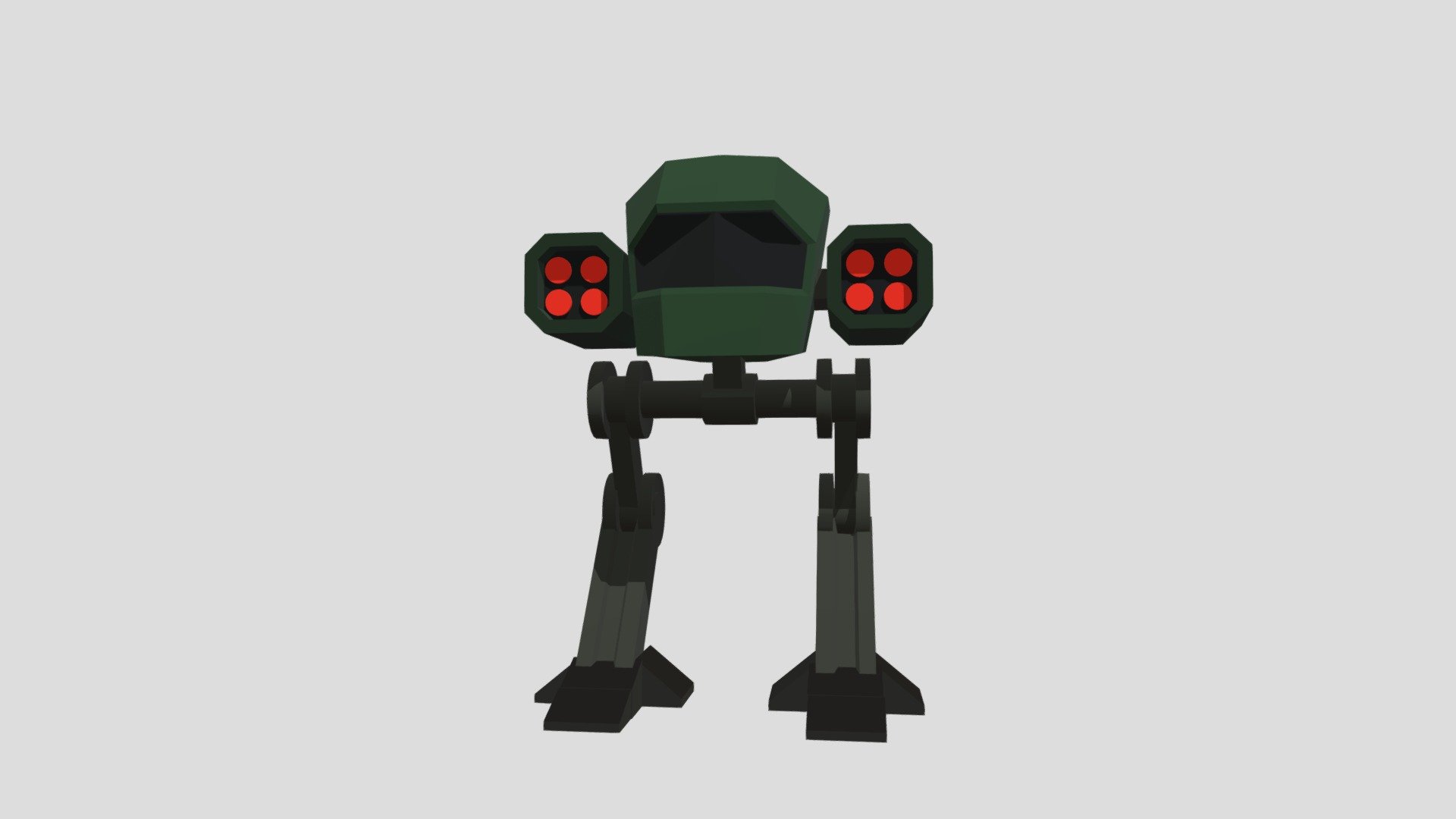 Low poly war robot - 3D model by anasherebro2 [ebc874d] - Sketchfab
