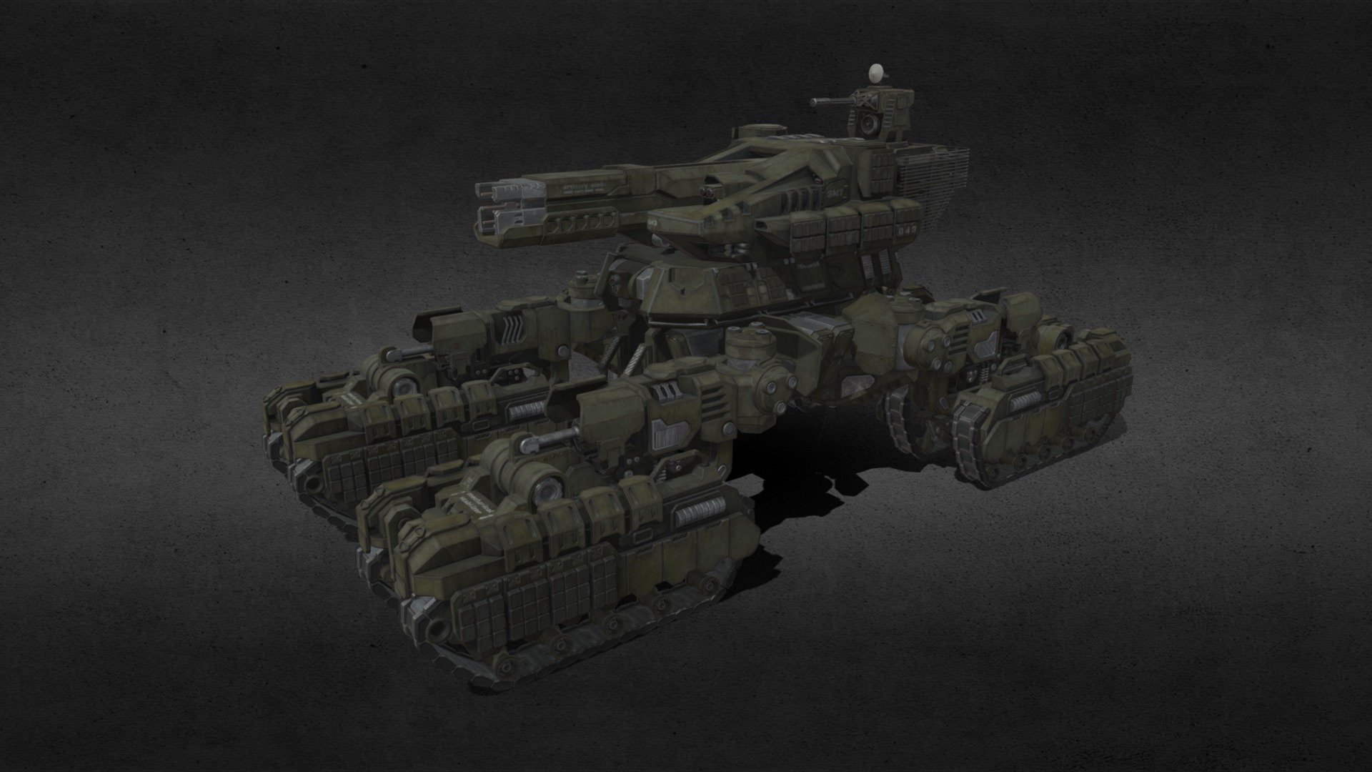 Artillery Tank SMT-043 - 3D model by PazEvg [ebcc304] - Sketchfab