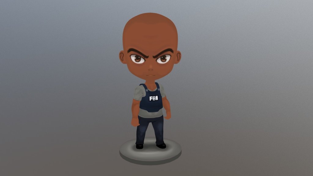 Derek Morgan Chibi - 3D model by yoa [ebccb2e] - Sketchfab