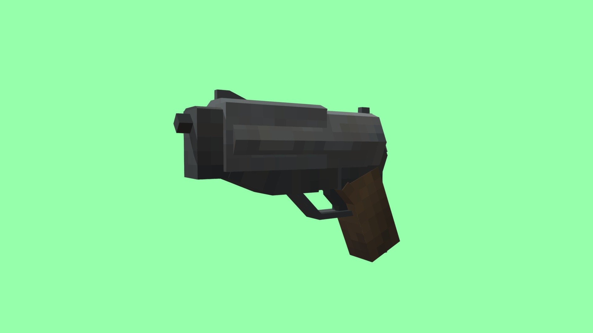 Minecraft 10mm Pistol - 3D model by carBENfiber [ebcef50] - Sketchfab