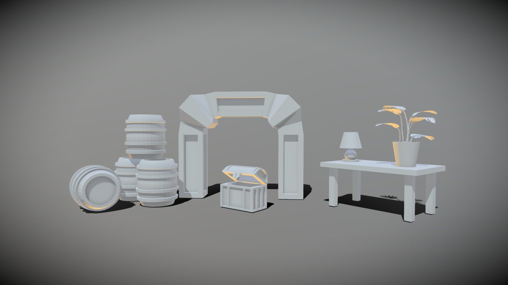 Objects scene - 3D model by LBruurmijn [ebd2ce5] - Sketchfab