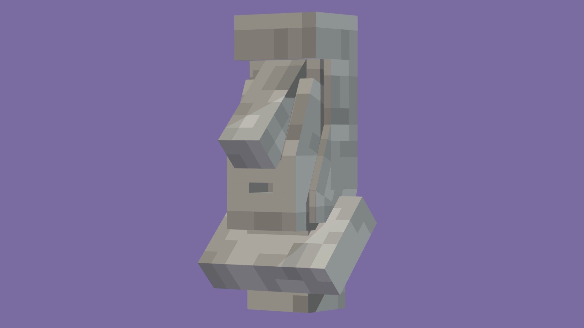 Moai Low Poly (Minecraft Item) - Download Free 3D model by Bdog ...