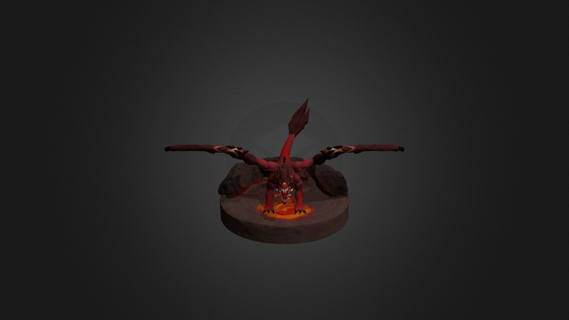 Fire Dragon - 3D model by All.Blue [ebd7443] - Sketchfab