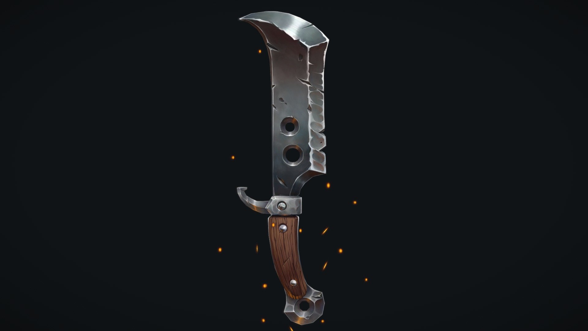 Handpainted Machete - 3D model by Triz173 (@ptrizzullo) [ebd86c1 ...