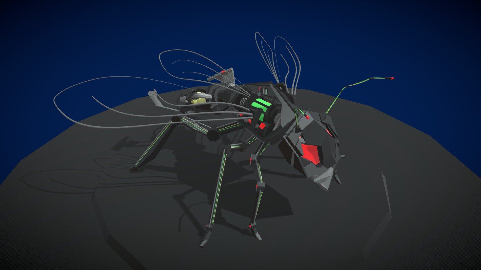 İnterior of a Mechanical Bee - 3D model by _Explore_ ...