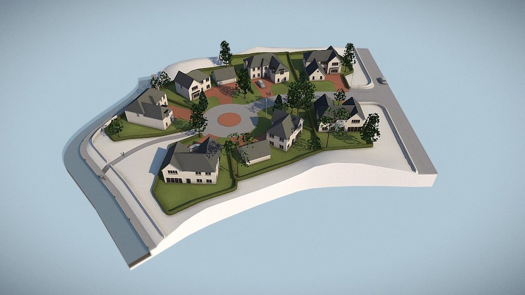 Housing masterplan - 3D model by barrysheridan [ebd9e8b] - Sketchfab