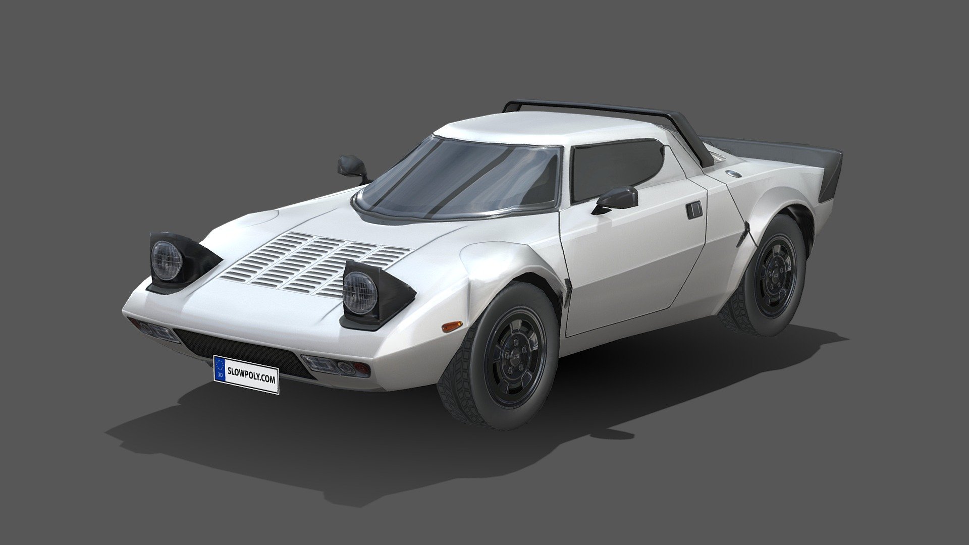 Lancia Stratos 1974 - 3D model by slowpoly [ebdb69e] - Sketchfab