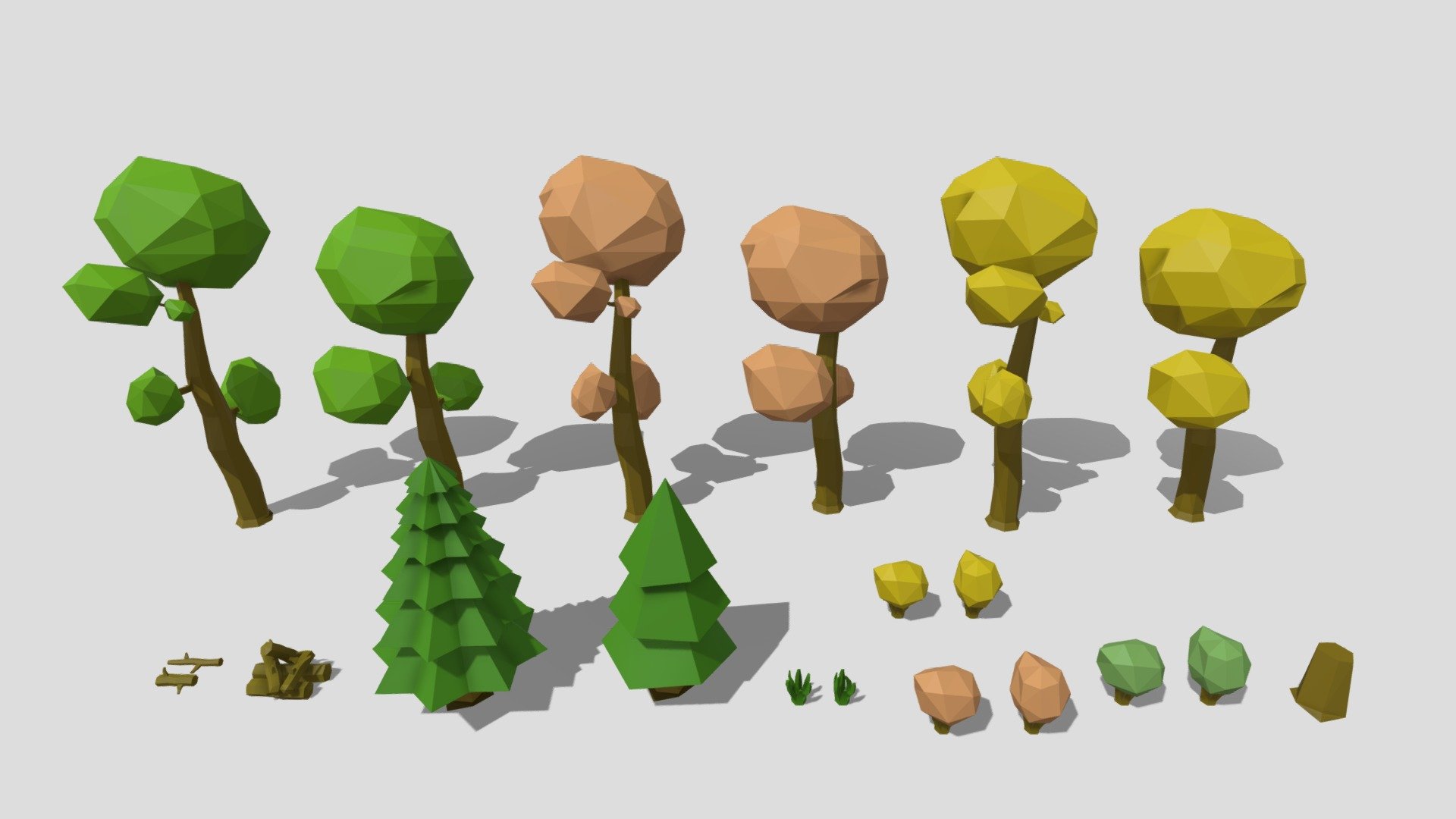 lowpoly forest - 3D model by esQa (@artem4er5y) [ebdc689] - Sketchfab