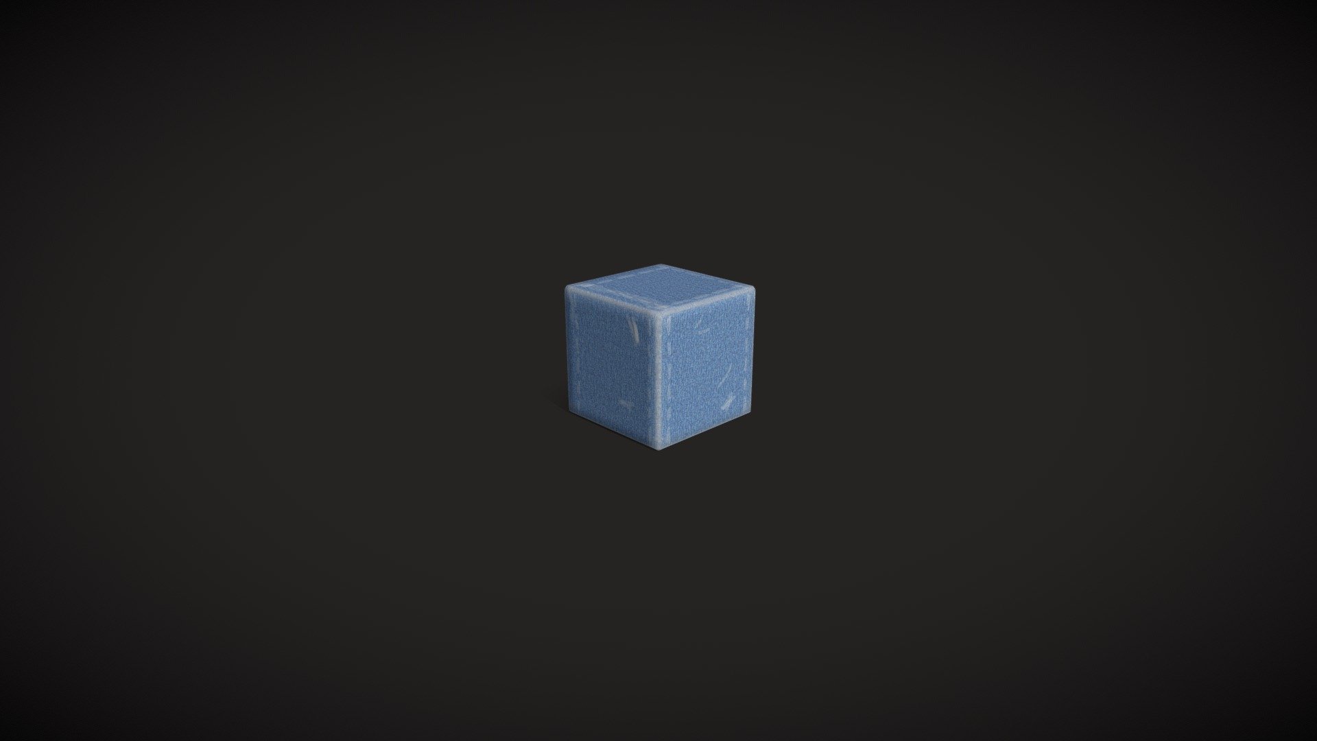 Denim Cube - 3D model by Rolo (@RoloTheC) [ebdcbe6] - Sketchfab