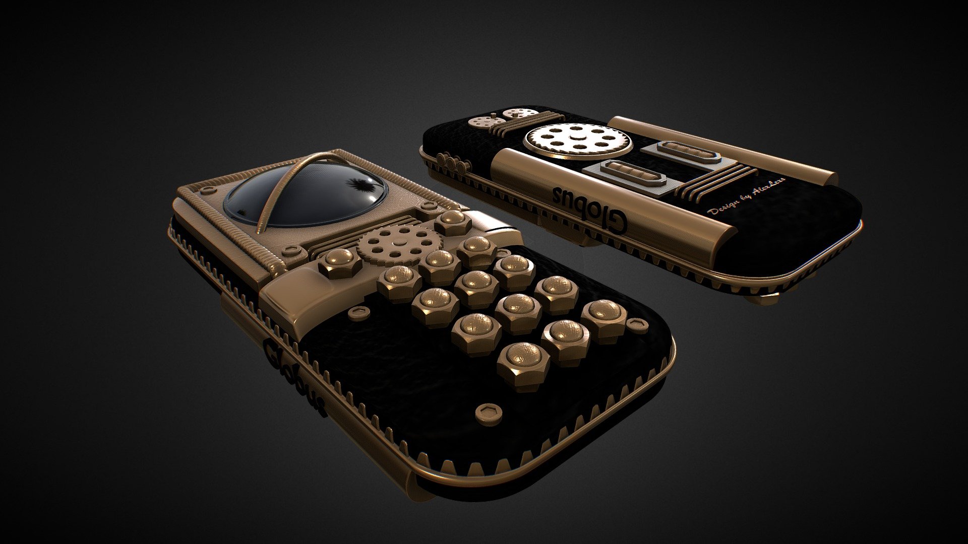 STEAMPUNK TELEFON - 3D model by Alexey (@alexlexs) [ebe168a] - Sketchfab
