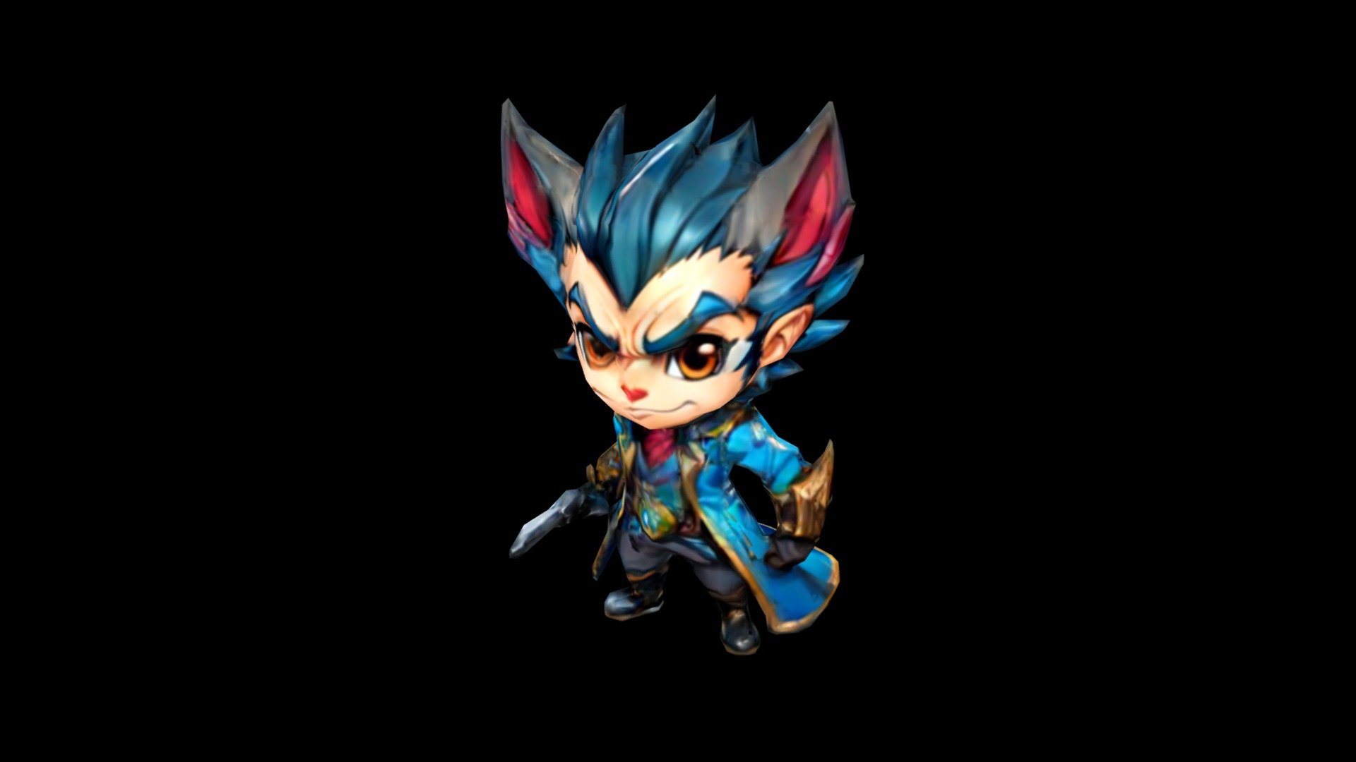 "Anime-style character poster with prominent ani - Download Free 3D ...