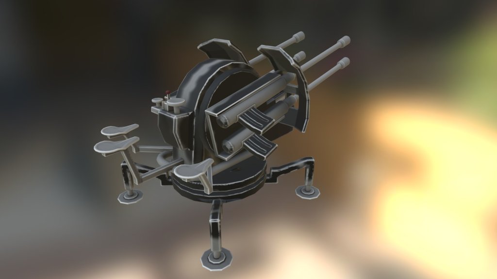 Flak Cannon - 3D model by jriwhi [ebe4d9d] - Sketchfab