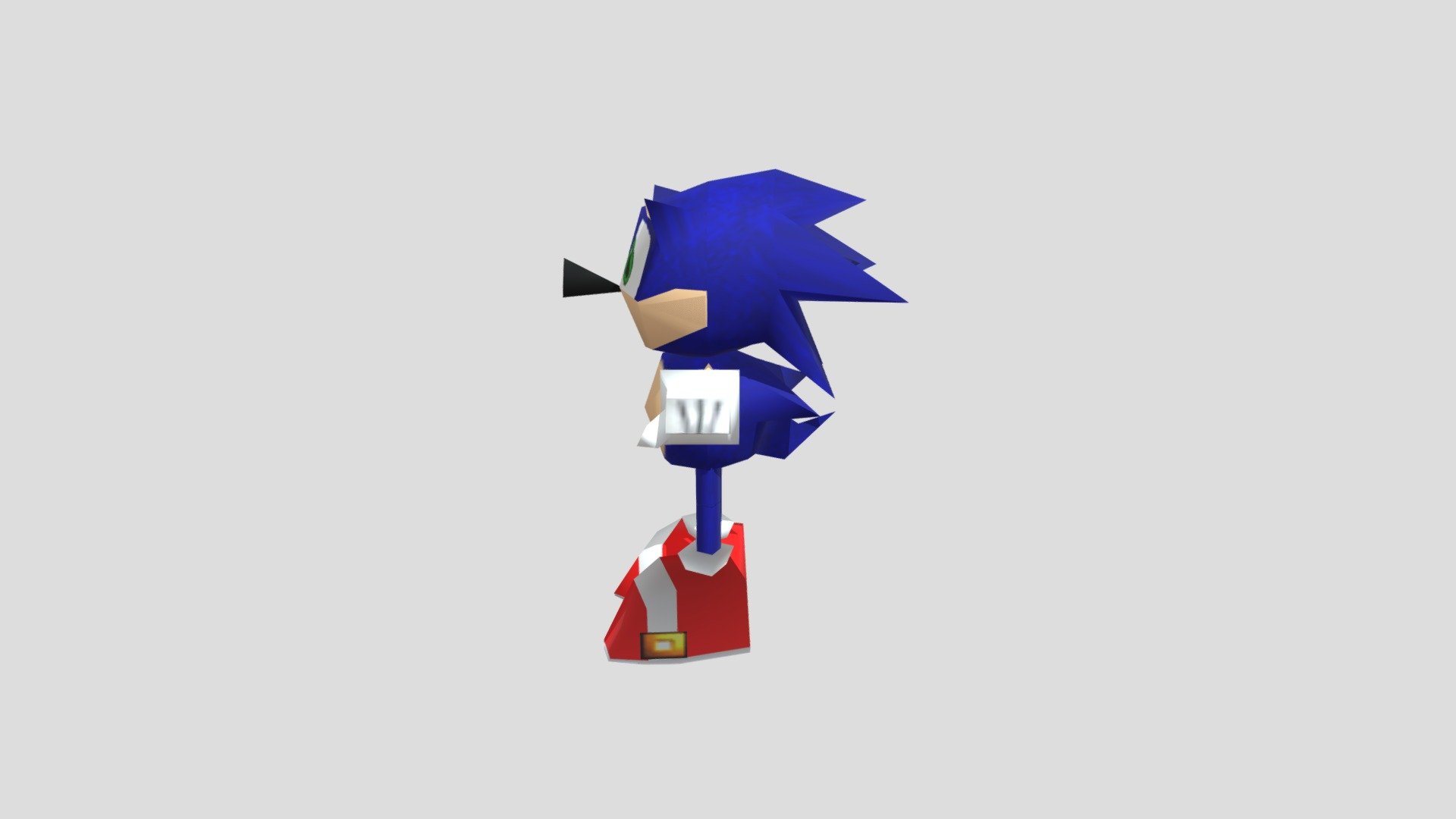 sonic adventure model lowpoly - Download Free 3D model by vale 3d ...