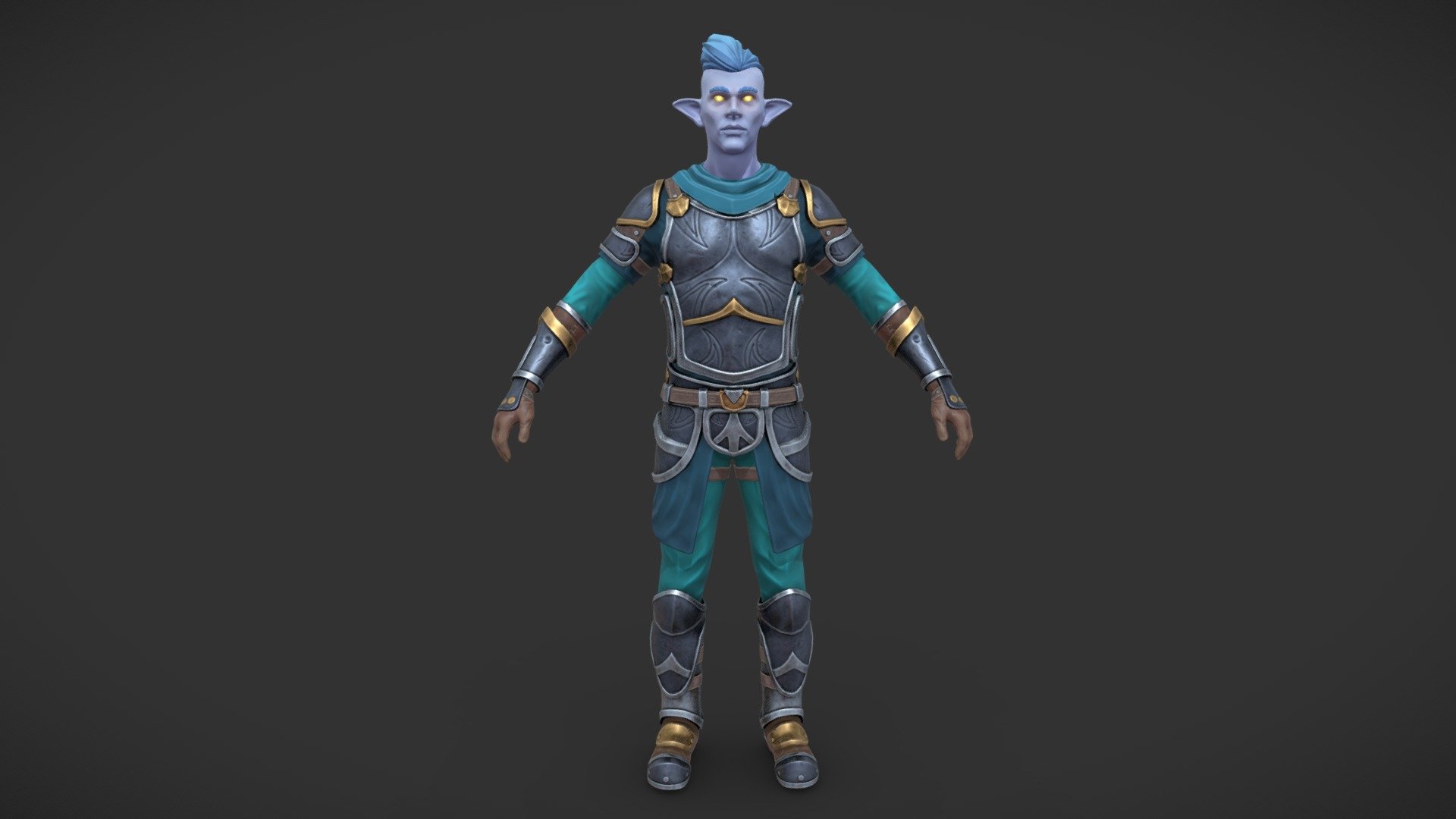Stylized Moon Elf - Download Free 3D model by KIFIR [ebe8252] - Sketchfab