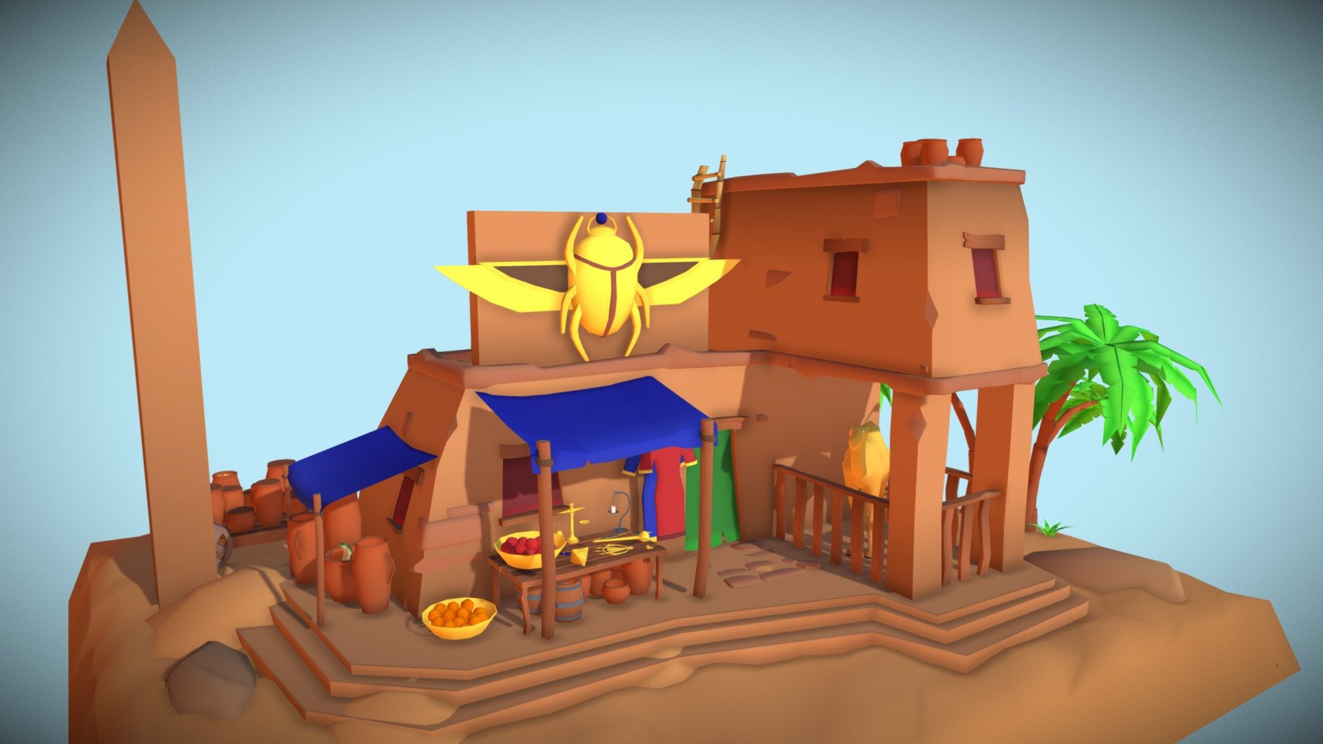 The Merchant of Dedun - 3D model by damir.tenchurin [ebe84a9] - Sketchfab