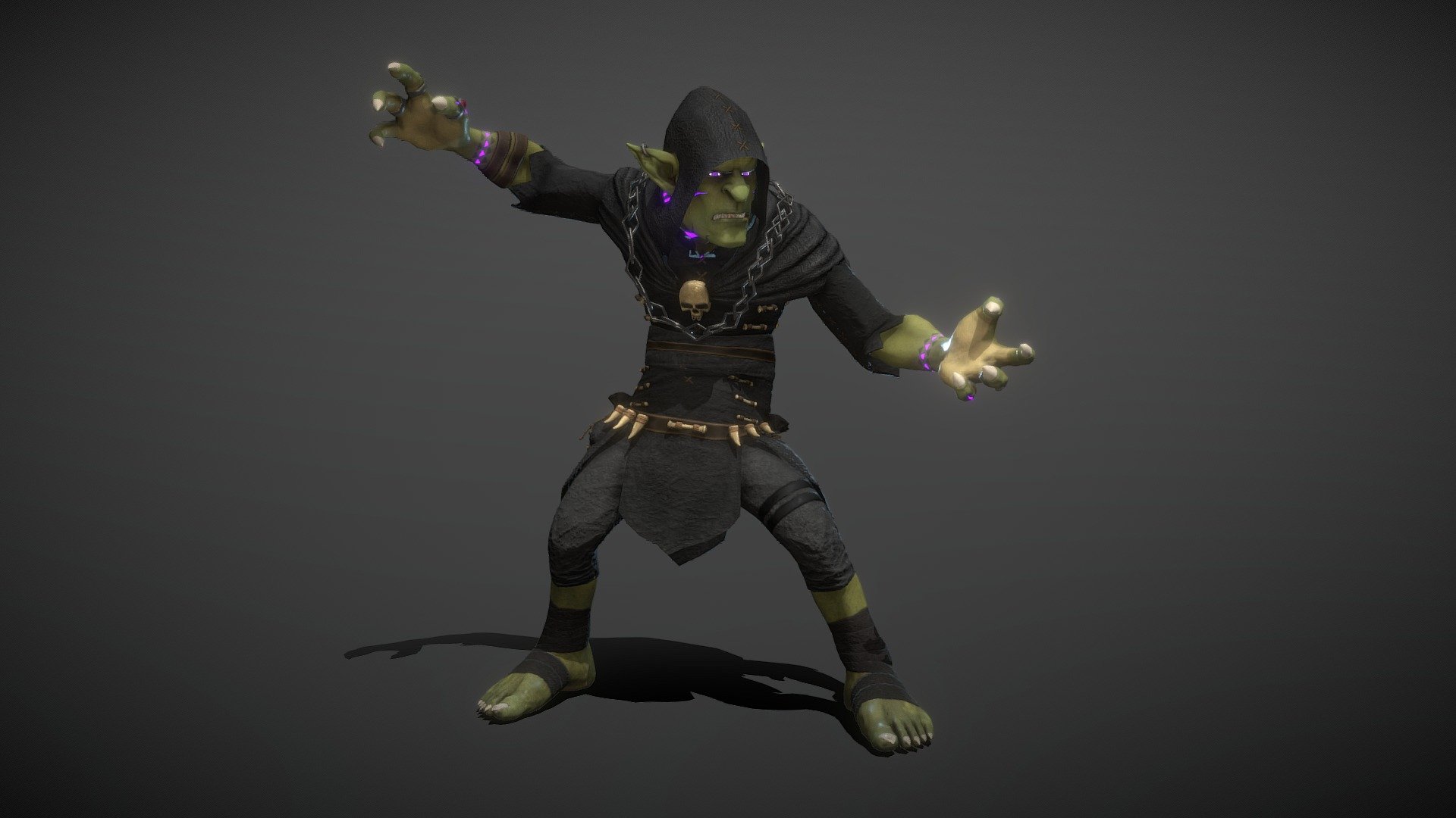 Goblin Wizard | In Game - 3D Character - 3D model by William Weimer ...