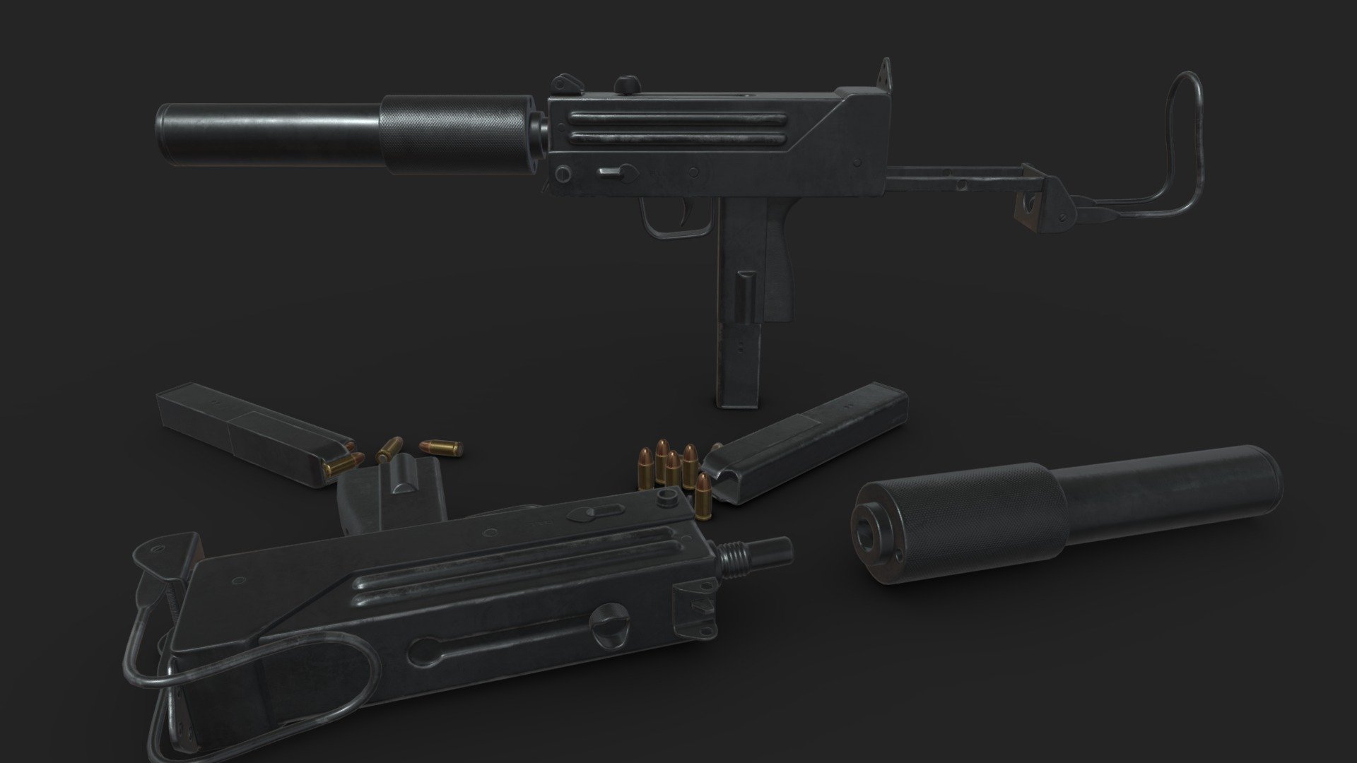 MAC-10 Silenced Edition - 3D model by Crazy0_0Cat (@Crazy00Cat ...