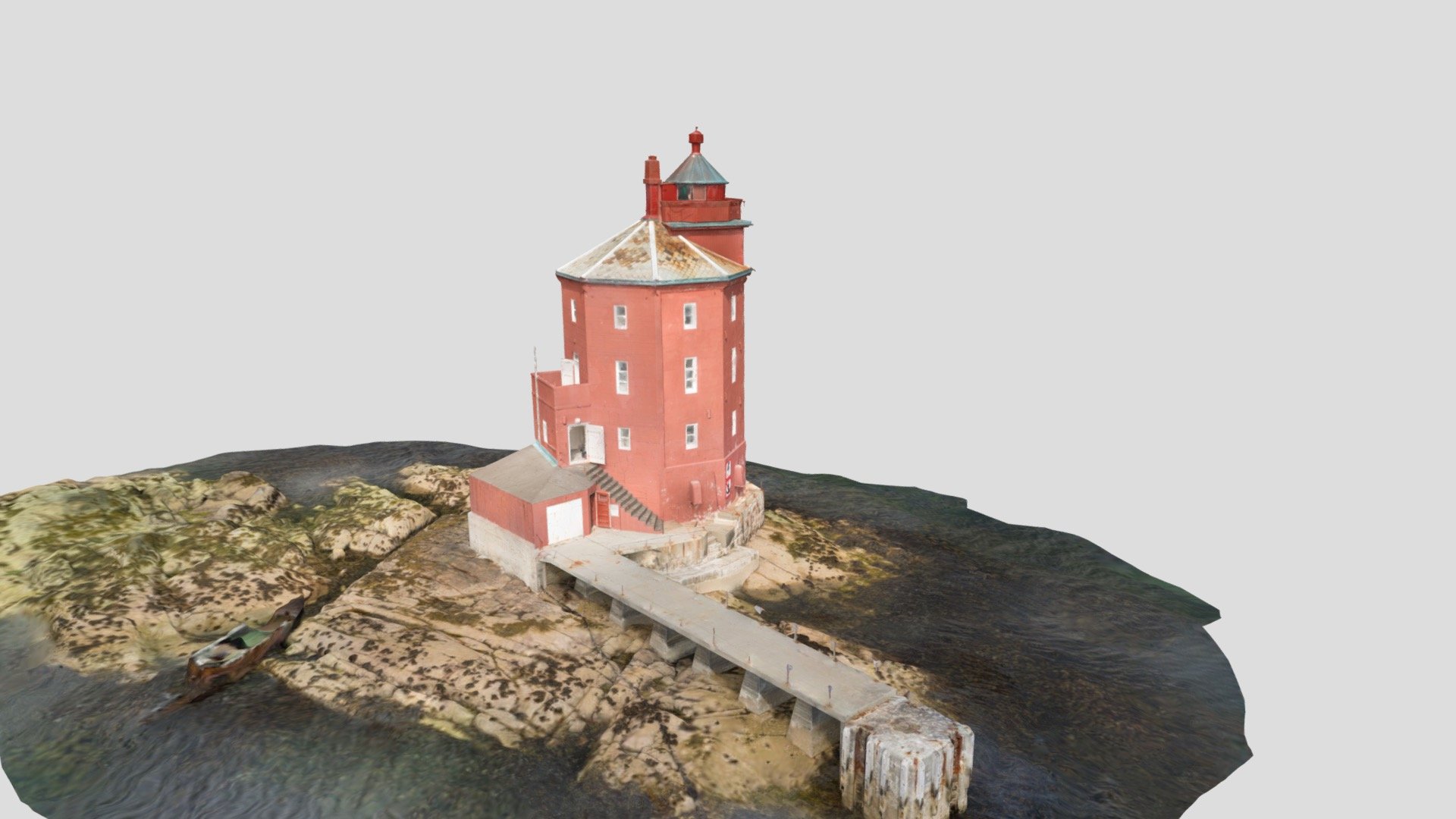 Kjeungskjær lighthouse 2024 - 3D model by Kystverkmusea [ebedd13] - Sketchfab