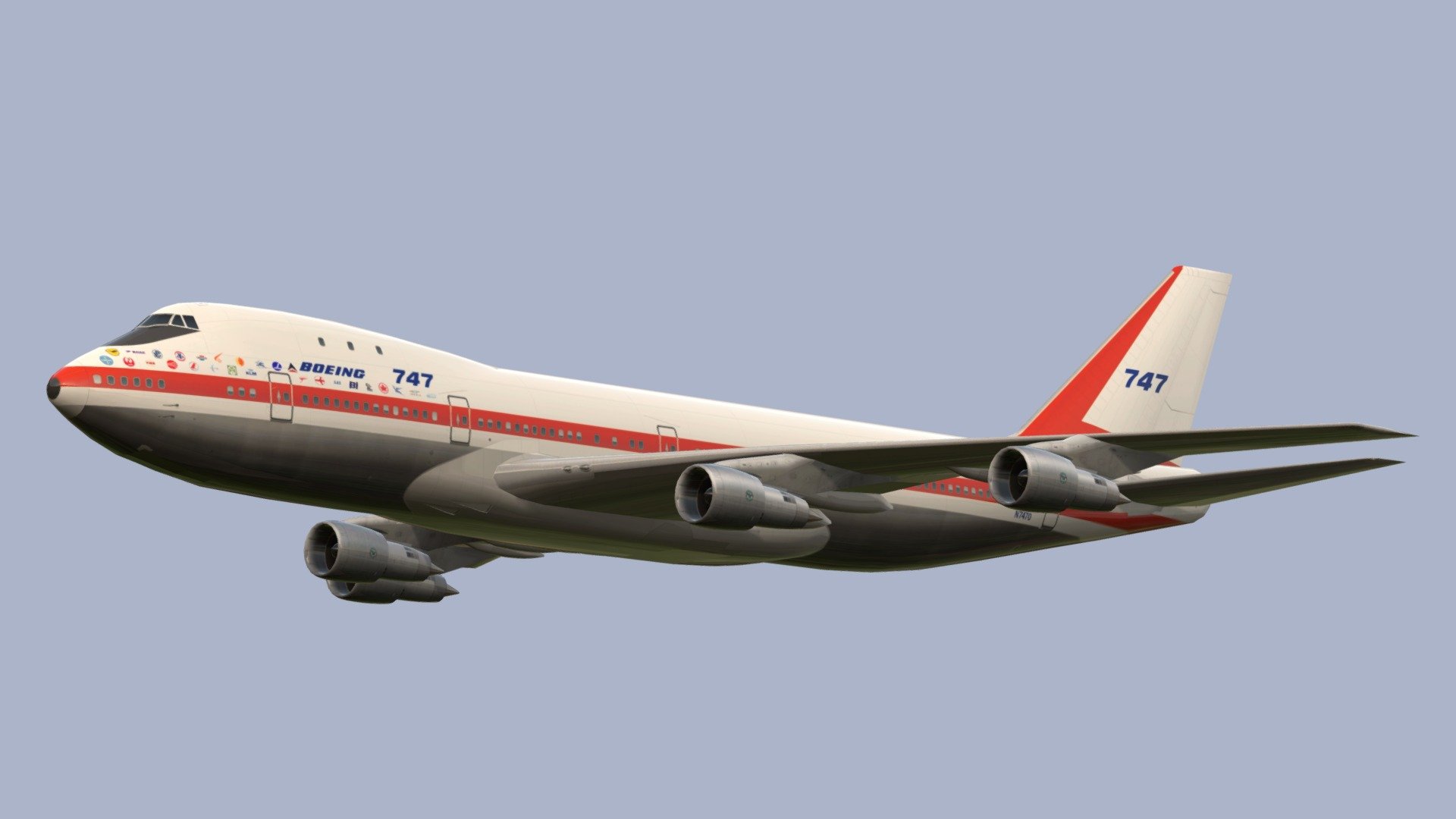 Boeing 747-100 - Download Free 3D model by OUTPISTON [ebef543] - Sketchfab