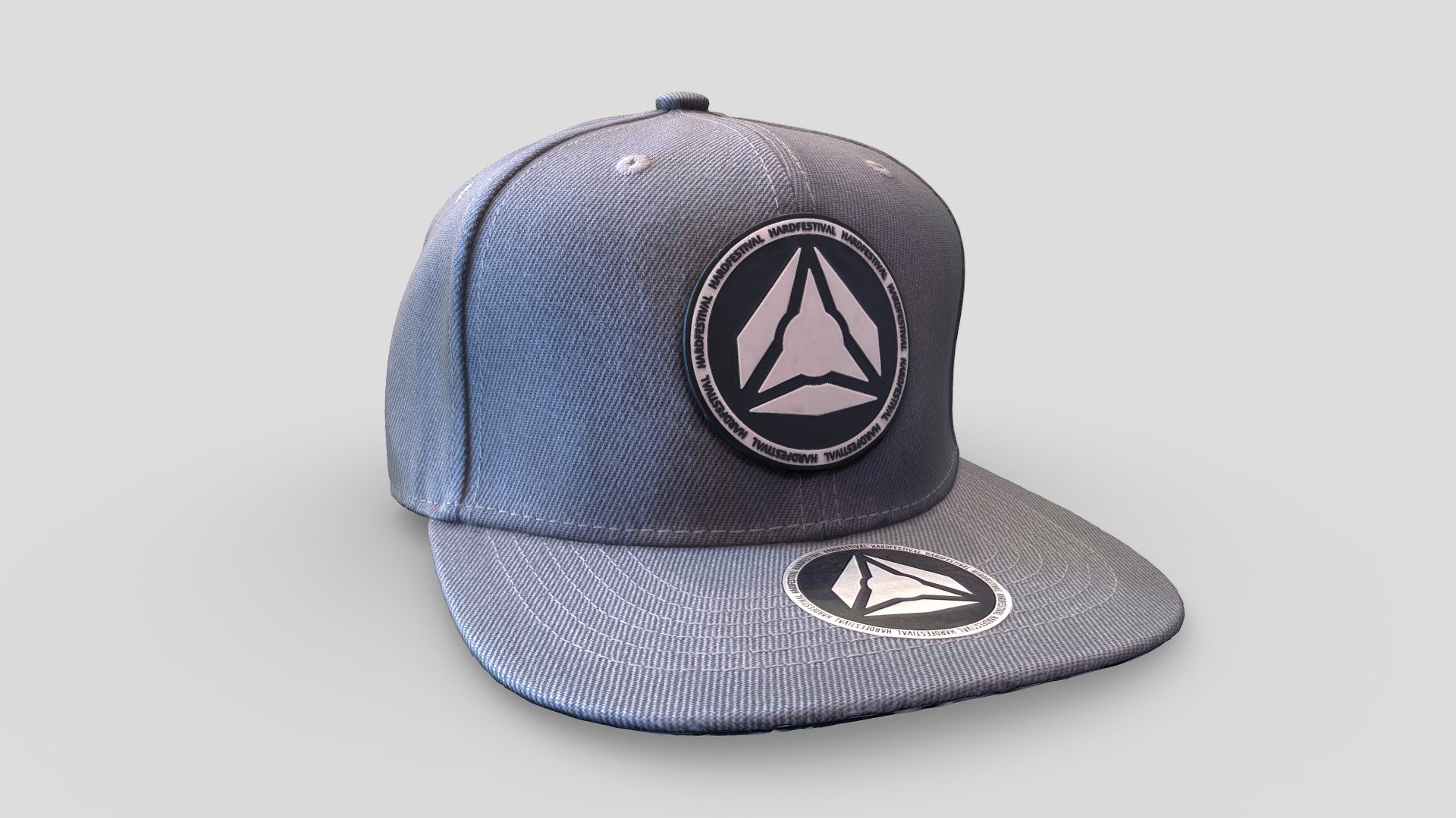 Grey rubber patch snapback - Hardfestival - 3D model by 360Fabriek ...