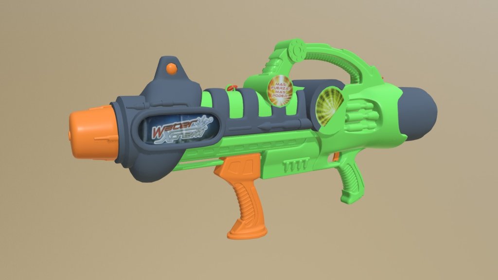 Water Gun - 3D model by biff45452 [ebef7bf] - Sketchfab
