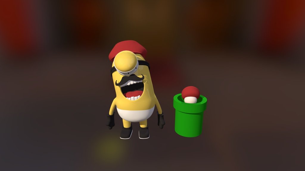 Minion Mario - Download Free 3D model by nicolasperez [ebf16d7] - Sketchfab