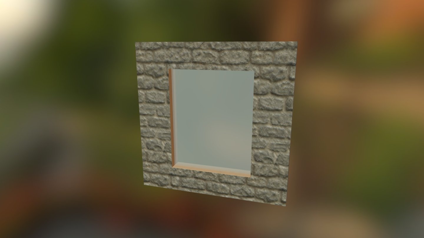 Fine stone wall window - 3D model by Kes Bruun (@kesbruun) [ebf17dd ...