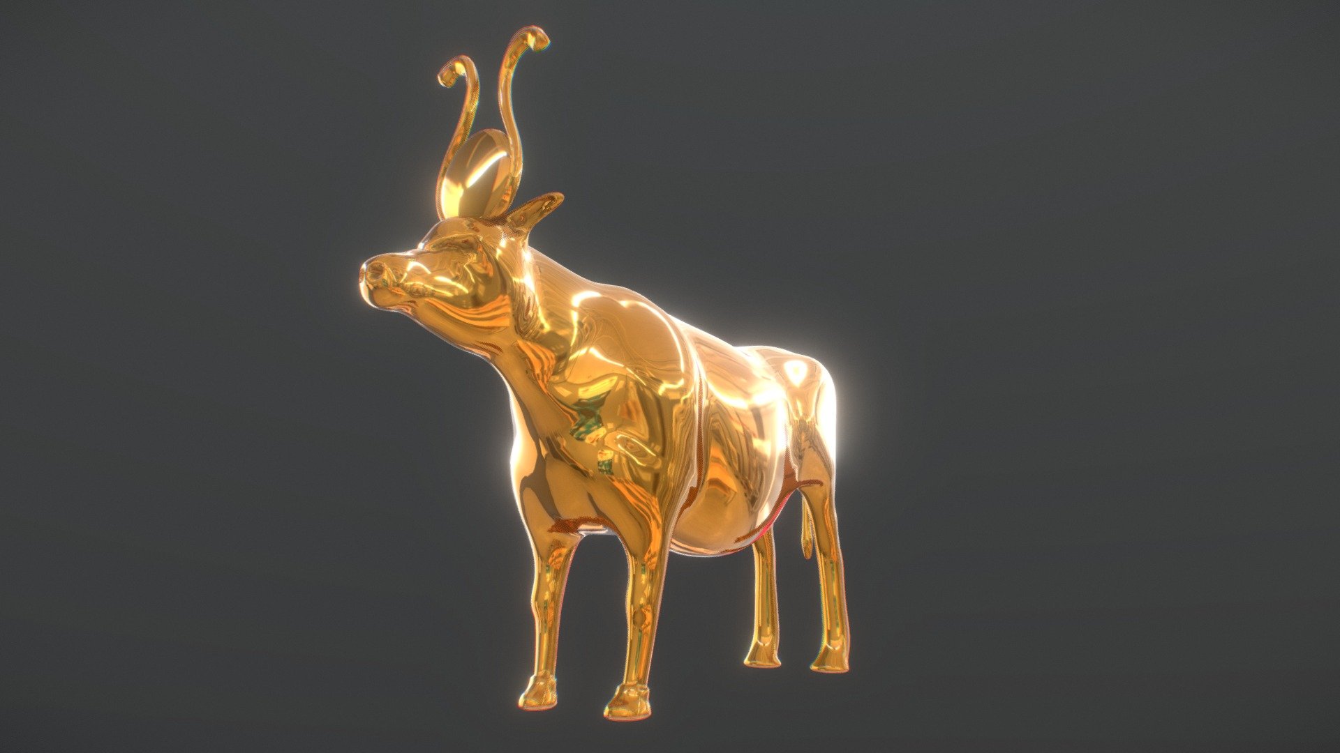 Golden Calf - 3D model by Theodor Burås (@buras) [ebf3283] - Sketchfab